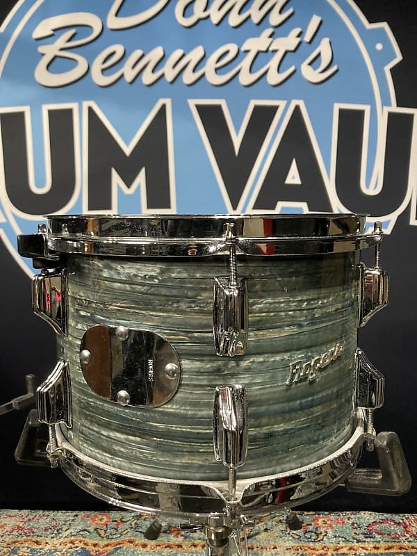 Rogers 8x12" Holiday Tom Tom Late 1960s - Blue Strata Pearl | Reverb