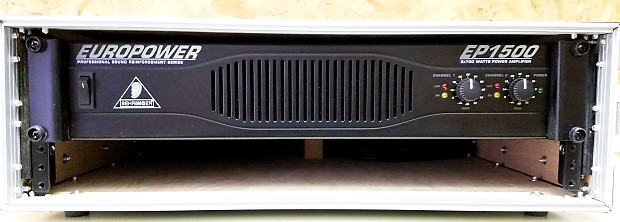 Behringer Europower EP1500 Power Amplifier with Rack Case | Reverb