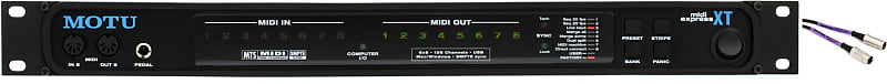 MOTU MIDI Express XT 8x8 USB MIDI Interface Bundle with Pro | Reverb
