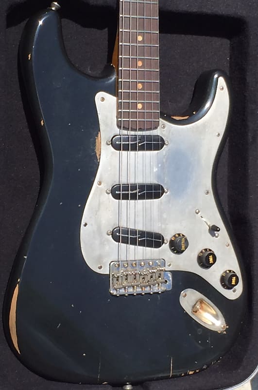 Frank Verrilli S Style Model Guitar 2013 Black/Silver | Reverb