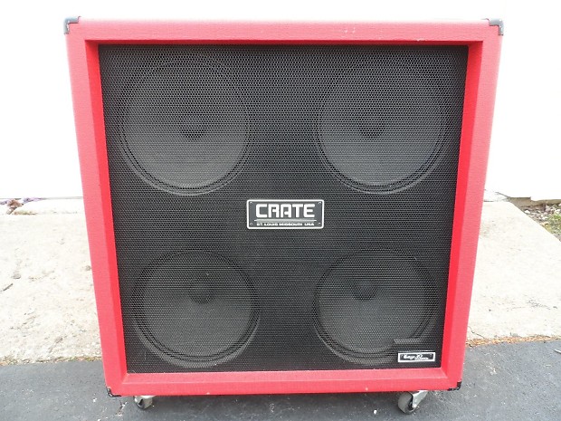 VTG Crate 4x12 Sammy Hagar Red Voodoo Celestion 30 V30 | Reverb