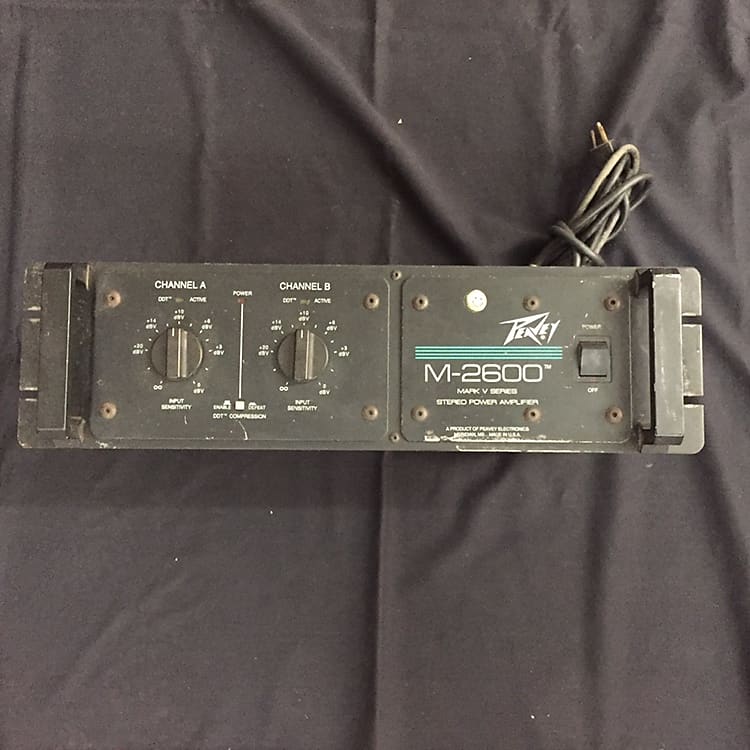 Peavey M-2600 Mark V 260 Watt Power Amplifier 1990's Bkack | Reverb