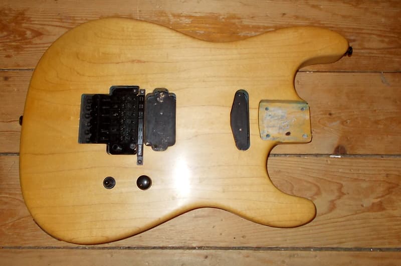 Warmoth Super Strat Guitar Body W/ Floyd Rose & Roland Midi | Reverb