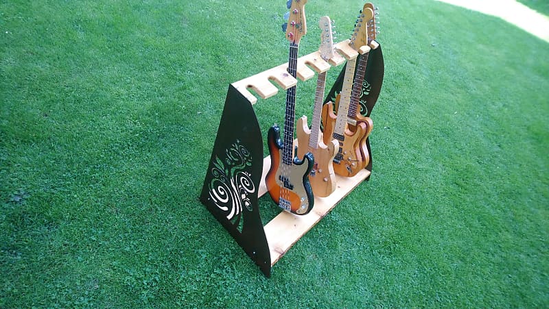 Guitar Stand / Rustic / Handmade / Patina / Natural Reclaimed | Reverb