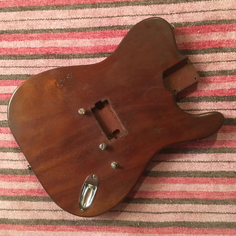 1978 Custom Built Solid Mahogany Tele Body Tele Junior | Reverb
