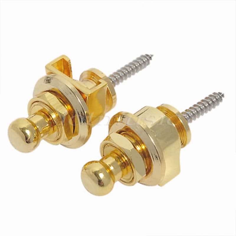 Schaller Style Gold Quick Release Strap Lock Set (2) NEW | Reverb