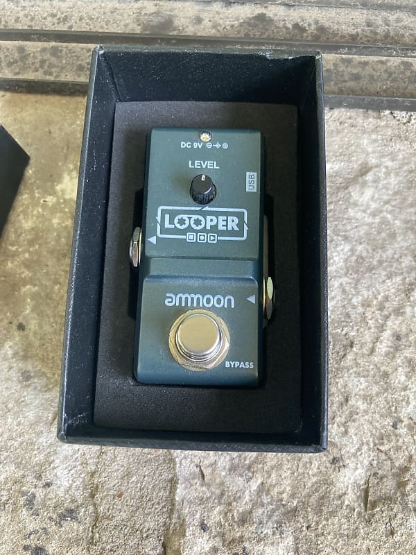 Ammon SOS Looper - Grey electric guitar loop sampler effect | Reverb