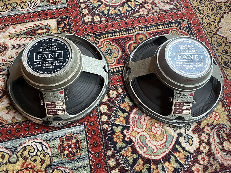 Fane Speakers 122/10 - 8ohm - 30w - 70's | Reverb