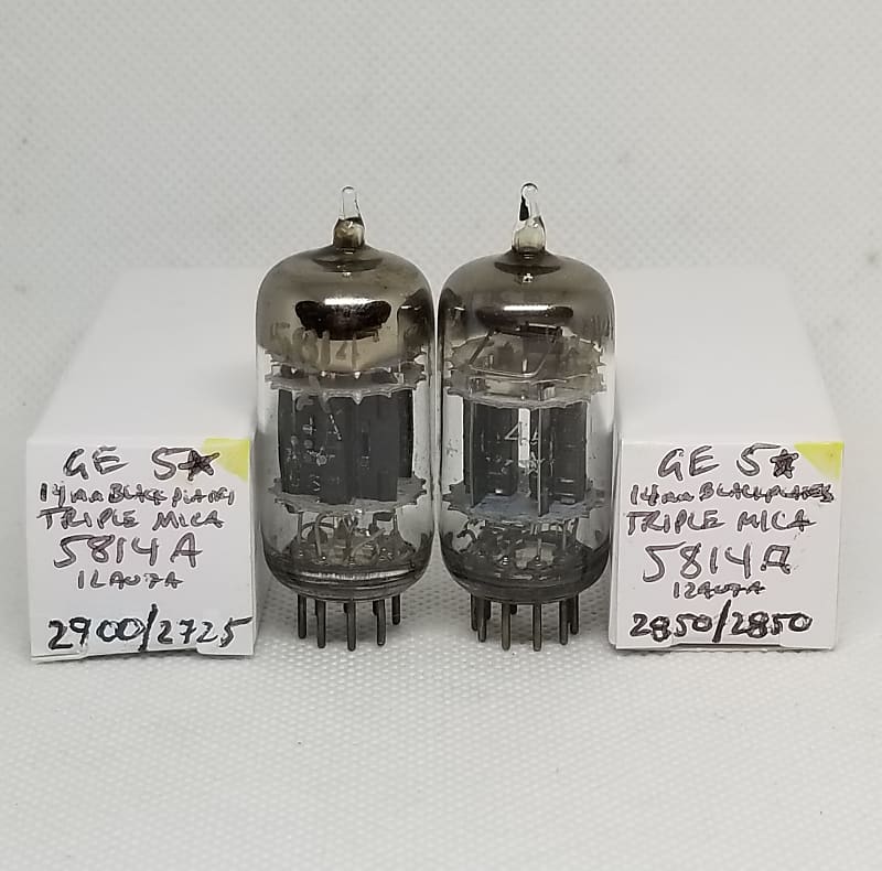 GE 5 Star 5814A Triple Mica, Black Plate, Well Matched | Reverb UK