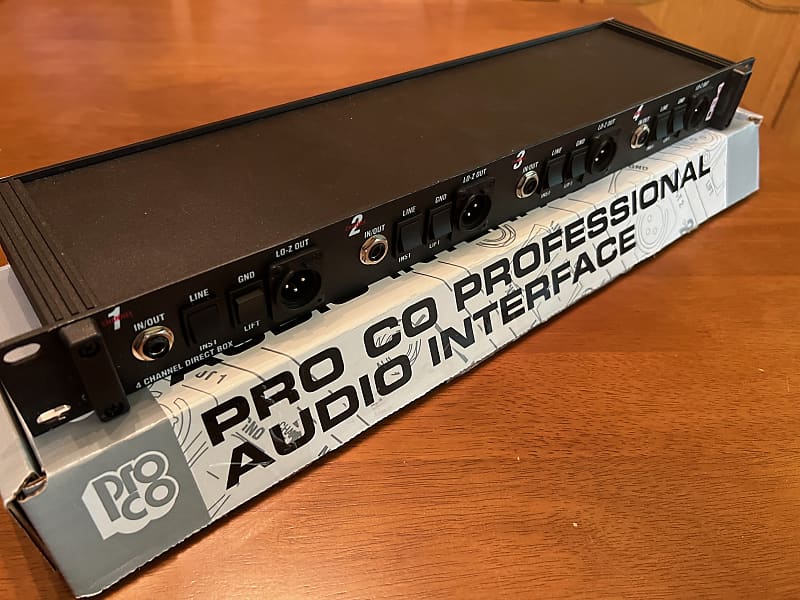 ProCo DB4 4-channel rack mount DI box | Reverb