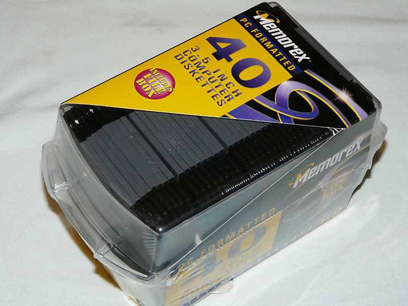 Floppy Disks Memorex 3.5" HD Computer Disks 1.44MB File Box | Reverb