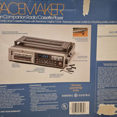 GE 74265 Spacemaker Kitchen Radio Cassette Player in Original | Reverb