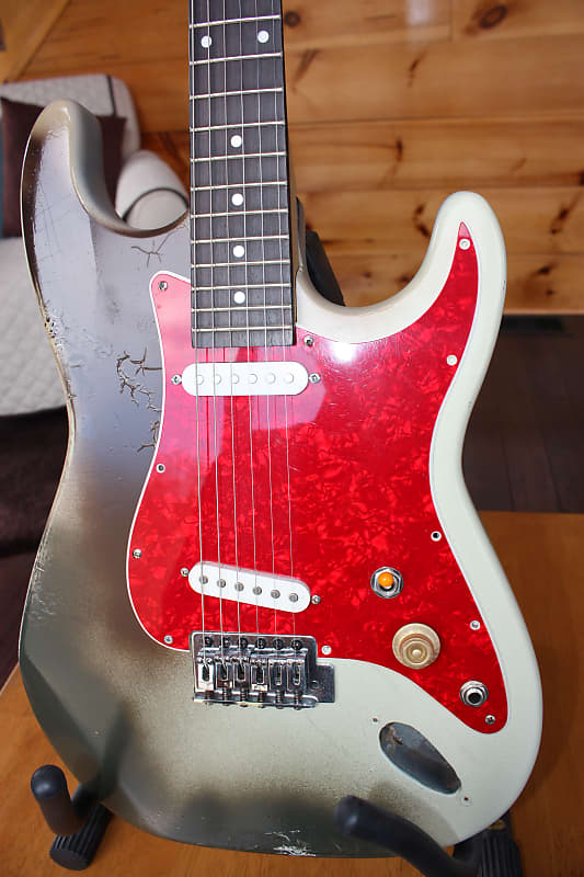 Unknown Rat Strat partscaster early 2000s - Green | Reverb