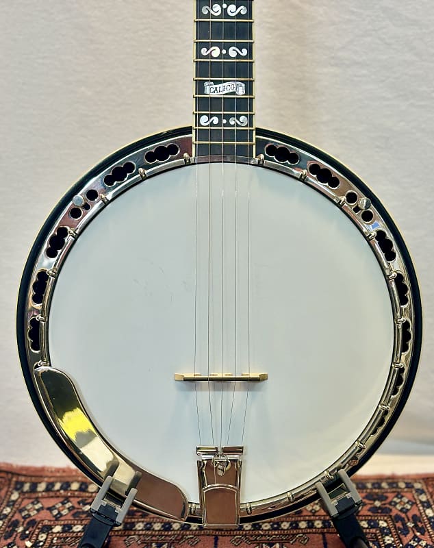 2003 Natural Deering Calico five-string banjo with original | Reverb