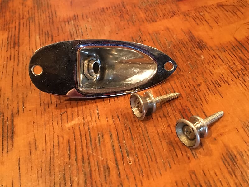 Fender Stratocaster 1975-76 Input Jack & Plate W Original | Reverb