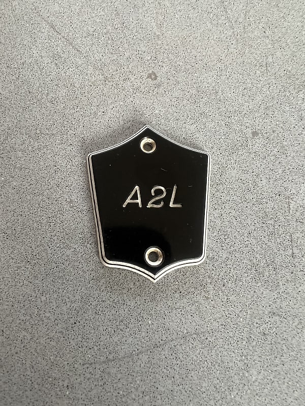 Hofner A2L tailpiece plate 1978 Black | Reverb