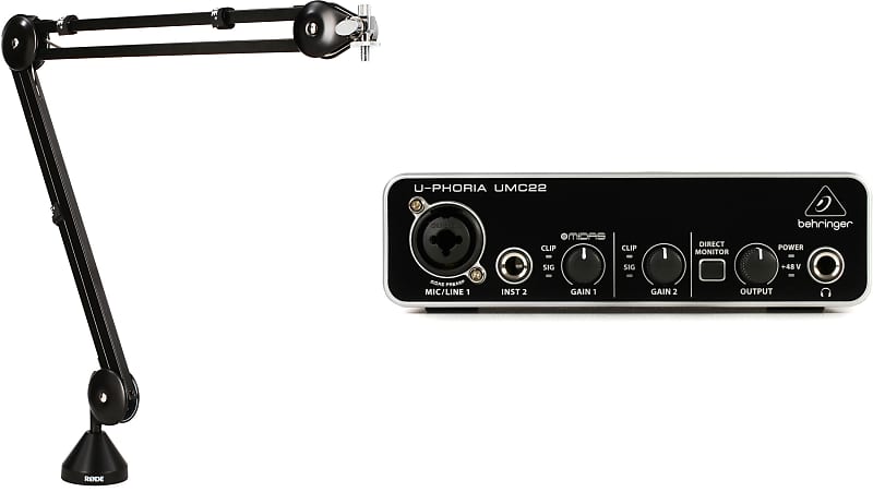 Rode PSA1 Desk-mounted Broadcast Microphone Boom Arm Bundle | Reverb