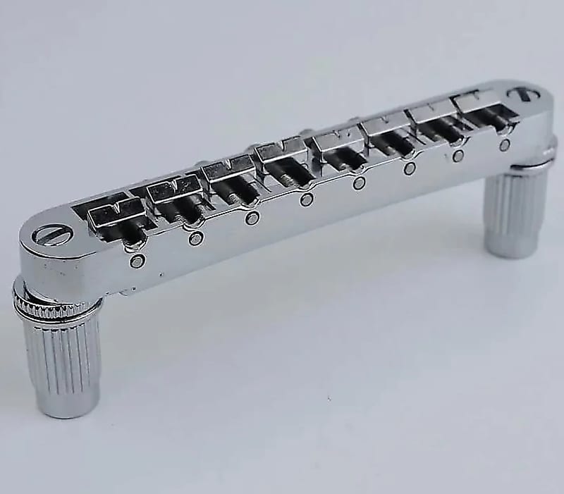 Chrome 8 Strings Guitar Tune O Matic Bridge | Reverb