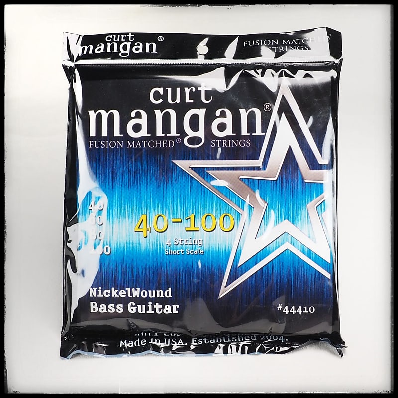 Curt Mangan 40-100 Nickel Bass Set 4-String (Short Scale) | Reverb Curt Mangan 40-100 Nickel Bass Set 4-String (Short Scale) | Reverb
