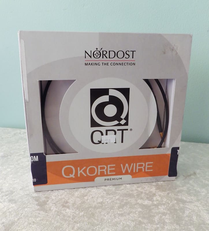 Nordost QKore Wire Premium banana plug RCA connectors 1m | Reverb