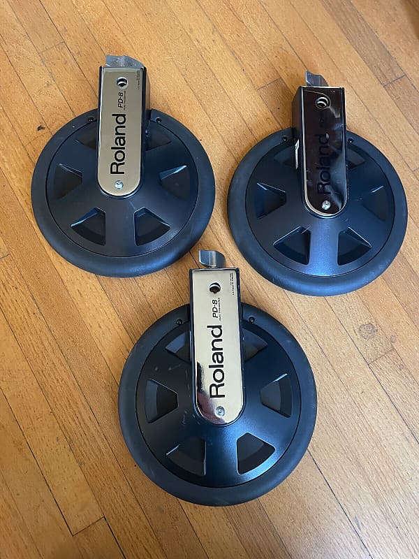 3x PACK Roland PD-8 electronic drum tom cymbal pad pd8 Dual | Reverb
