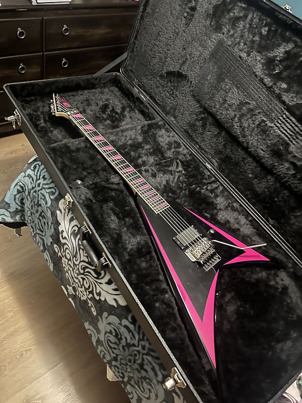 ESP LTD Alexi 600 se 2006-2008 - Black hot pink solid | Reverb