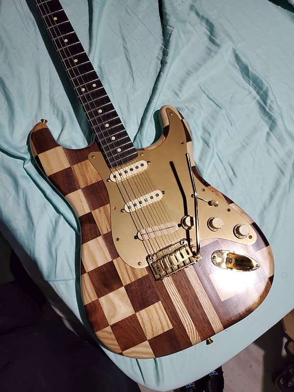 Custom Partscaster Natural Checkerboard | Reverb