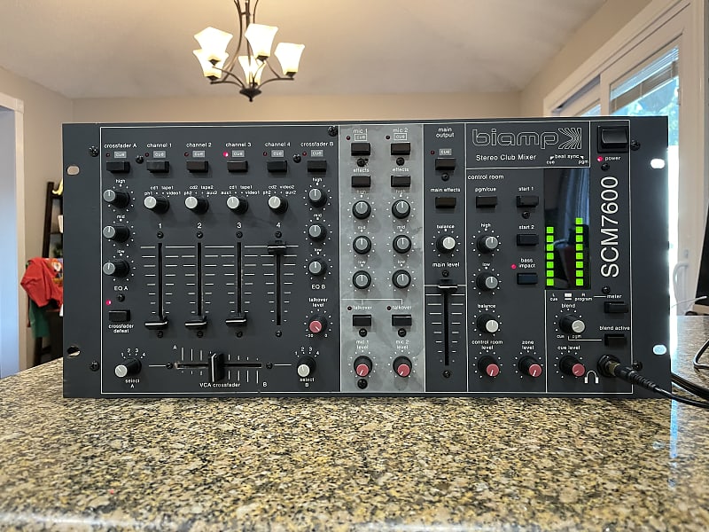 BIAMP SCM7600 STEREO CLUB DJ MIXER SCM 7600 MADE IN USA | Reverb