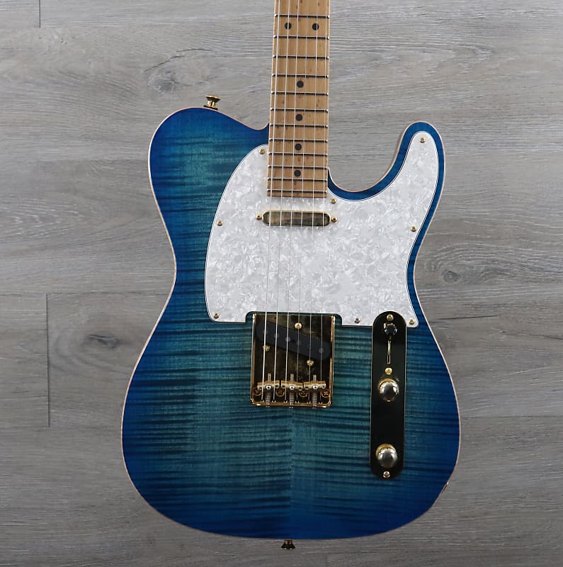 Suhr Classic T Aqua Blue Burst | Reverb