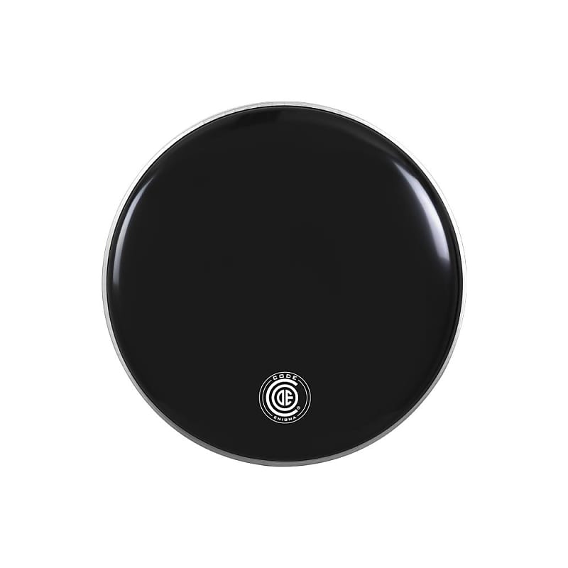 Code Enigma Bass Drum Head 24" Black | Reverb