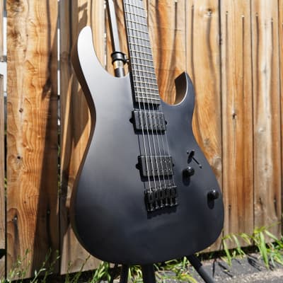 Ibanez Iron Label RGRTBB21 - Black Flat 28 Inch Baritone | Reverb