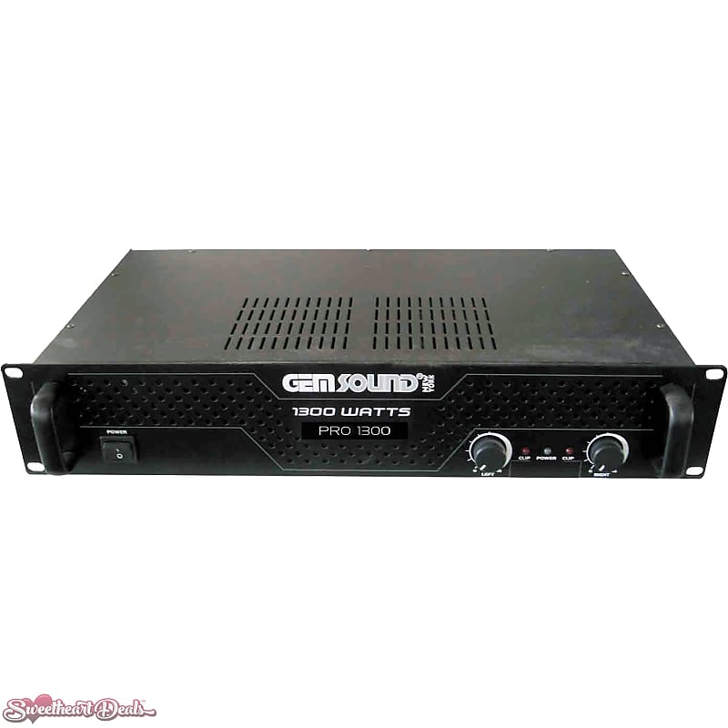 Gem Sound PRO1300 IPP 1300W Stereo Power Amplifier | Reverb