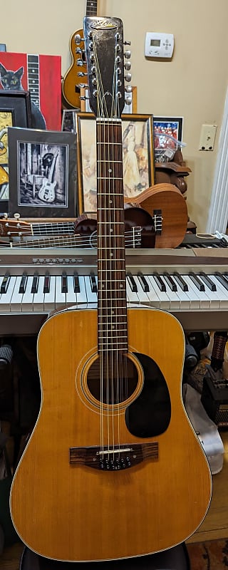 Aria 12-String Vintage Dreadnought Acoustic Guitar Probably | Reverb