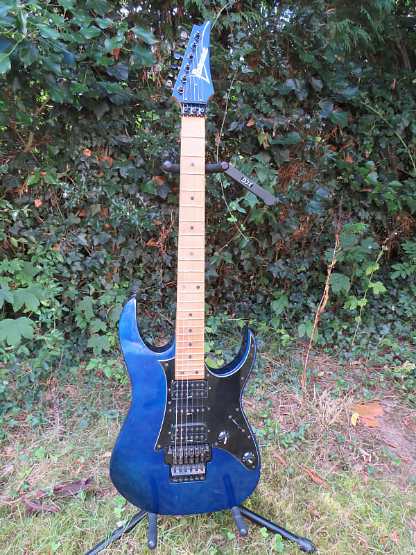 1989 Ibanez RG550 Blue Made in Japan | Reverb