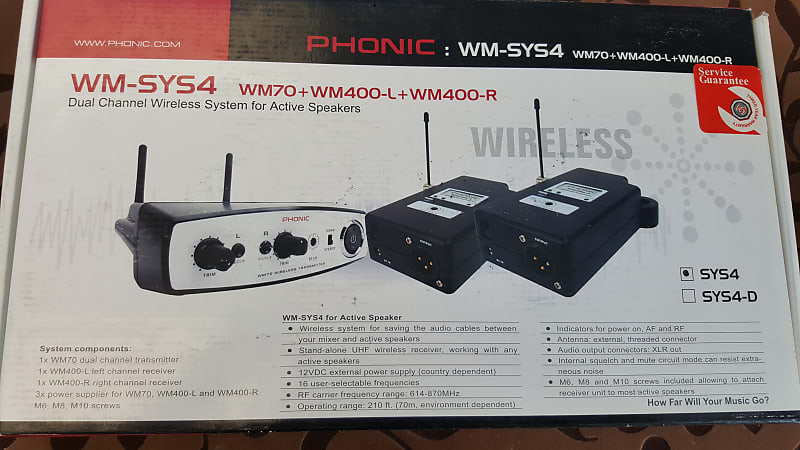Phonic WM-SYS4 Black/Silver | Reverb
