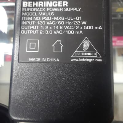 Behringer MXUL6 Power Supply. Eurorack, UNUSED. | Reverb