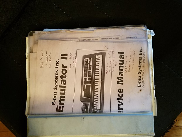 emu Emulator II Service Manual Original e2 | Reverb UK