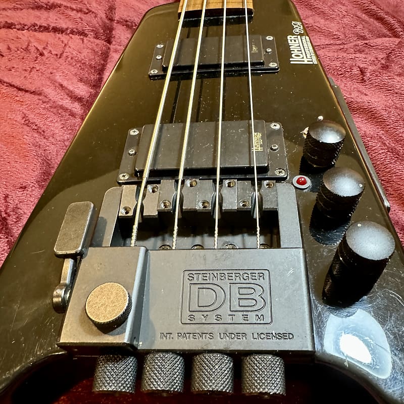 Hohner B2A DB Fretless 80’s - Black | Reverb