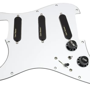 LEFT HANDED Gold Lace Sensor LOADED Strat Pickguard, | Reverb Belgium