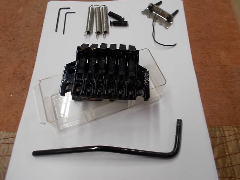 Rare 80's Kahler USA Spyder non lock Fulcrum Black tremolo | Reverb