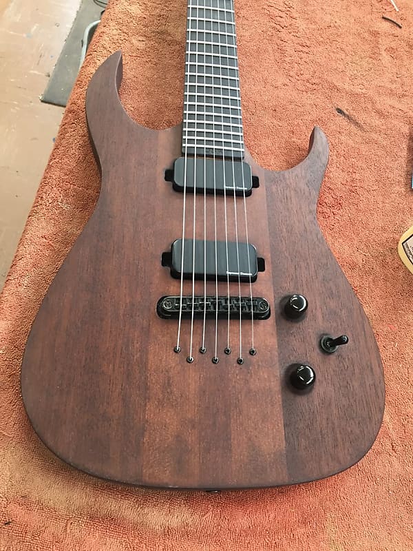 KxK Sii7 7 String Shredder Neck-Thru Deep Oil Stain, Compare | Reverb