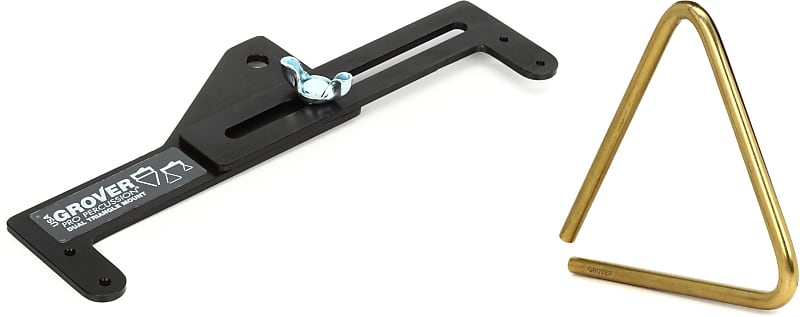 Grover Pro Percussion DTM Dual Triangle Mount Bundle with | Reverb