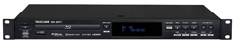 Tascam BD-MP1 Blu-Ray & USB/SD card Media Player Rack-Mount | Reverb
