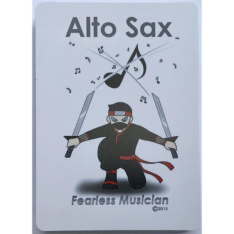 Fearless Musician Flashcards For Alto Saxophone - Fingering | Reverb