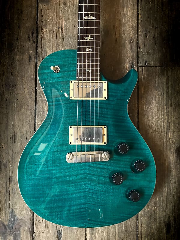 2002 PRS Single Cut Flame top in Aqua Green & Hardshell | Reverb UK