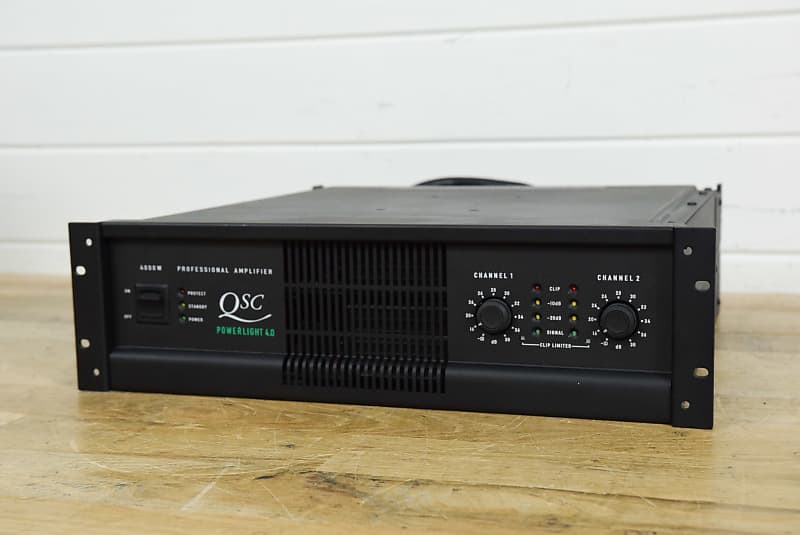 QSC PowerLight 4.0 2-Channel Power Amp (church owned) CG00GTS | Reverb