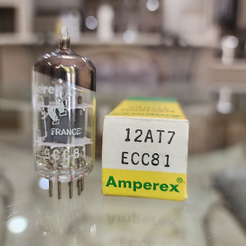 Amperex Bugle Boy ECC81 - 12AT7 - FRANCE - 1960's - O Getter | Reverb
