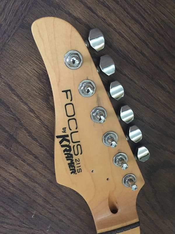 Kramer Focus 211S neck with tuners - Maple | Reverb