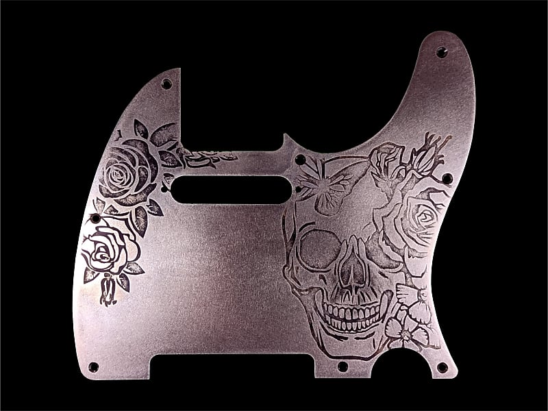 Telecaster Pickguard Metal Silver Stainless Steel | Reverb