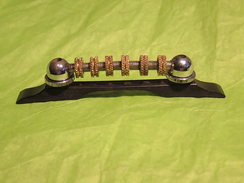 vintage Gretsch Space Control Roller Bridge chrome for Duo | Reverb